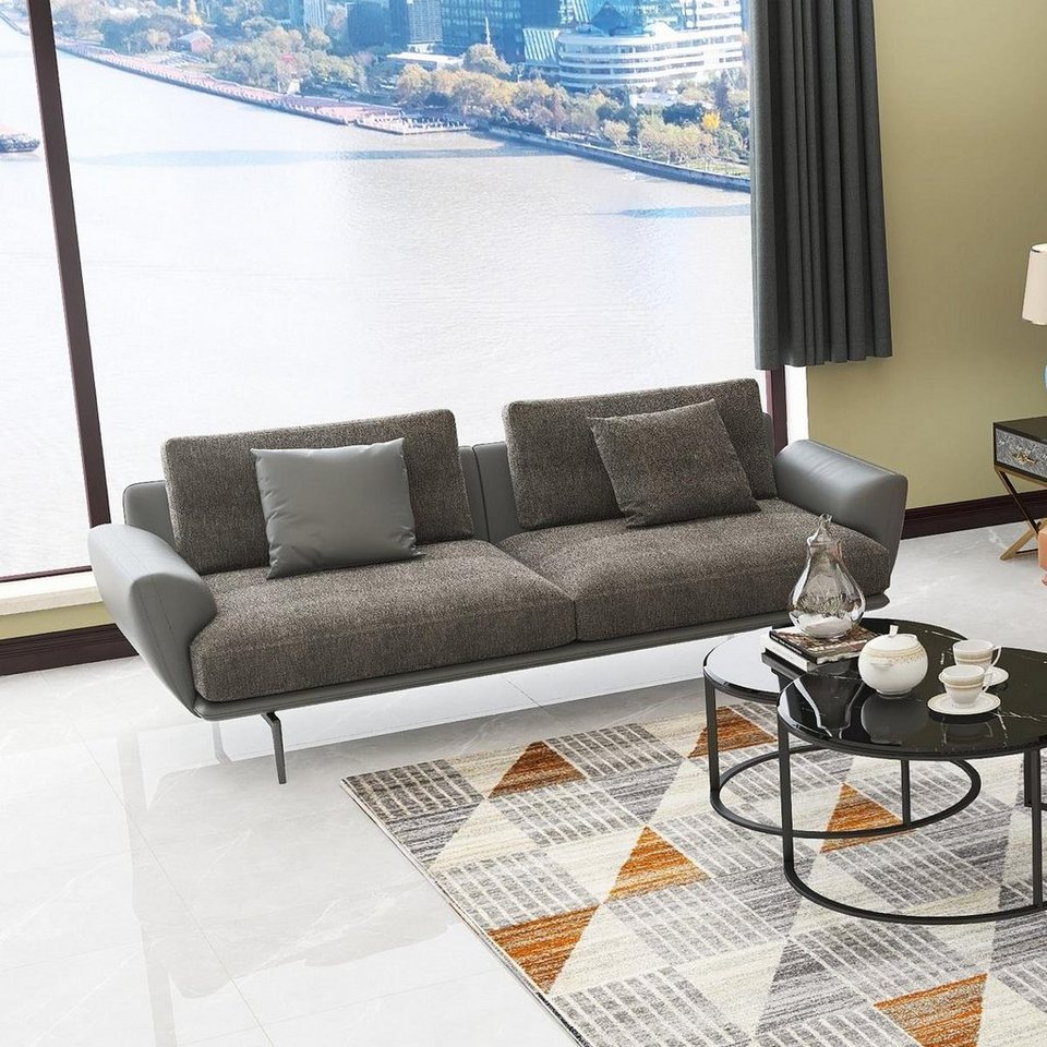 Jvmoebel Sofa Zweisitzer Design Sofa 2 Sitzer Sitz Couch Polster Stoff