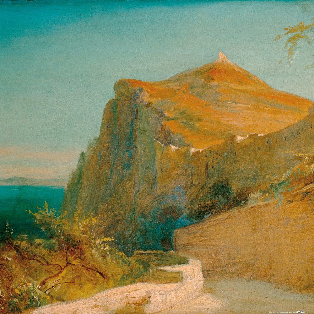 1art1 Poster Carl Blechen Kunstdruck Bild - Tiberiusfelsen Auf Capri, Print