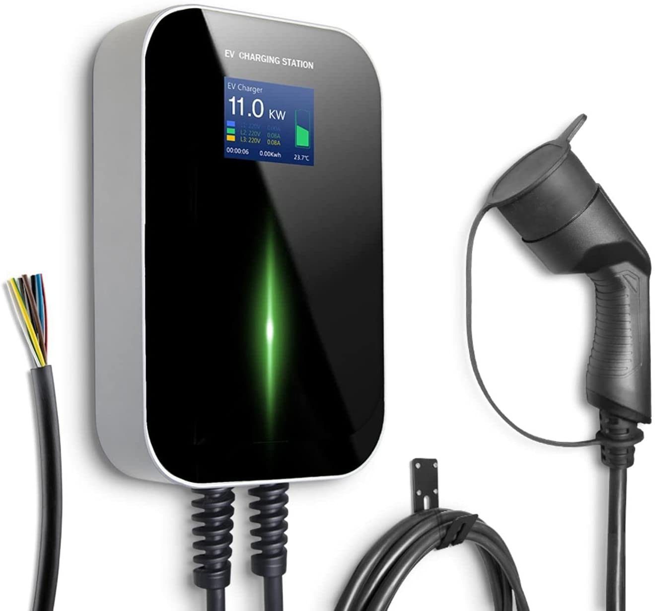 smartEC Elektroauto-Ladestation Wallbox 11kW, stationäre Ladestation, 3-phasig, 1-Fach Packung ...