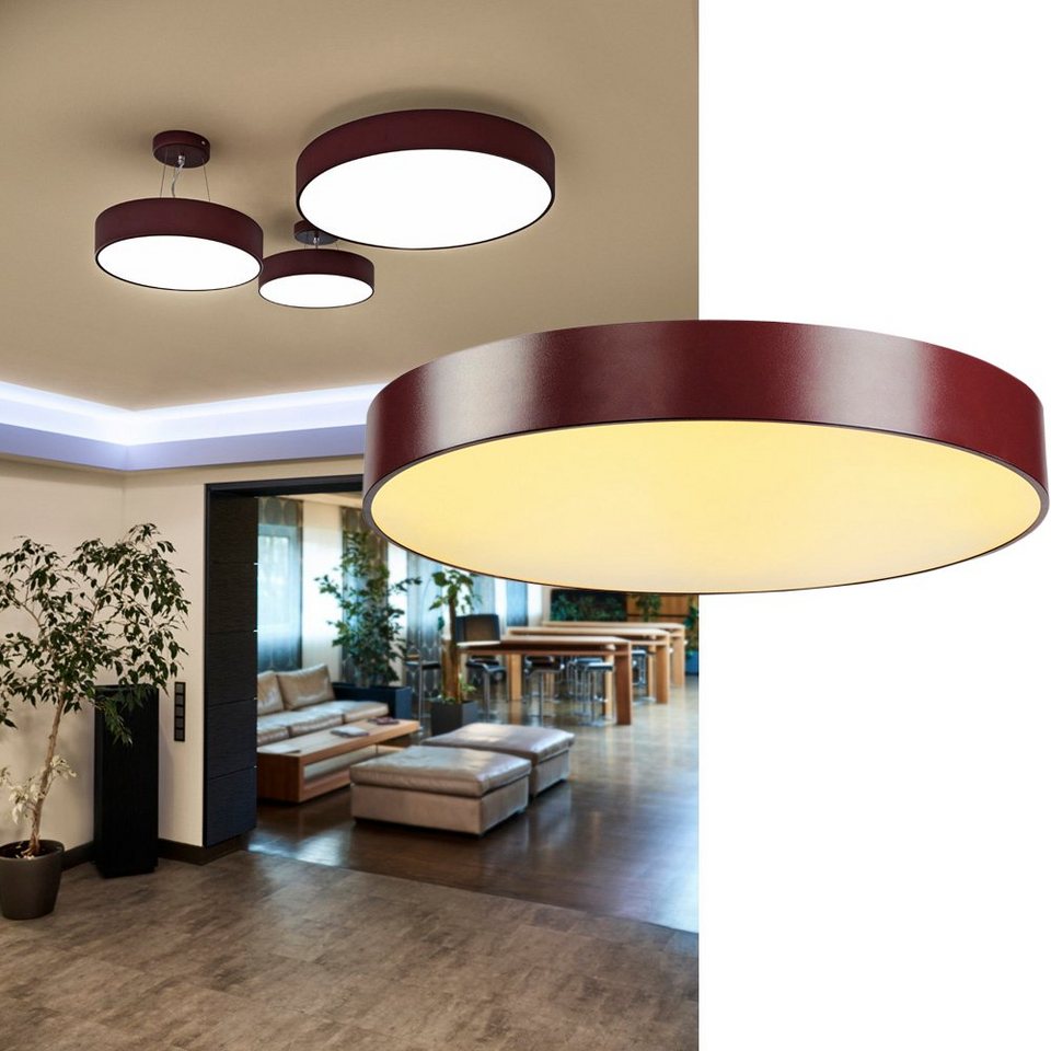 Slv Led Deckenleuchte Deckenleuchte Medo 60 Led In Weinrot Ø 600 Mm
