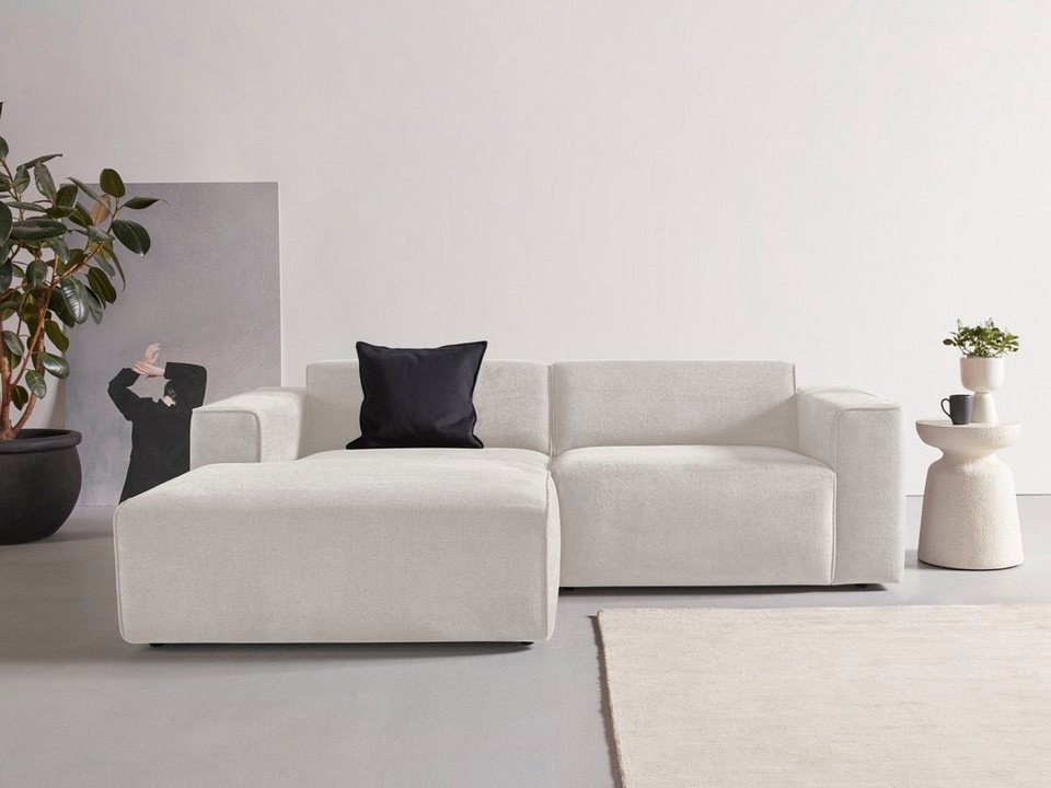 Andas Ecksofa Noord Mit Kedernaht Breite 234 Cm Cord Struktur