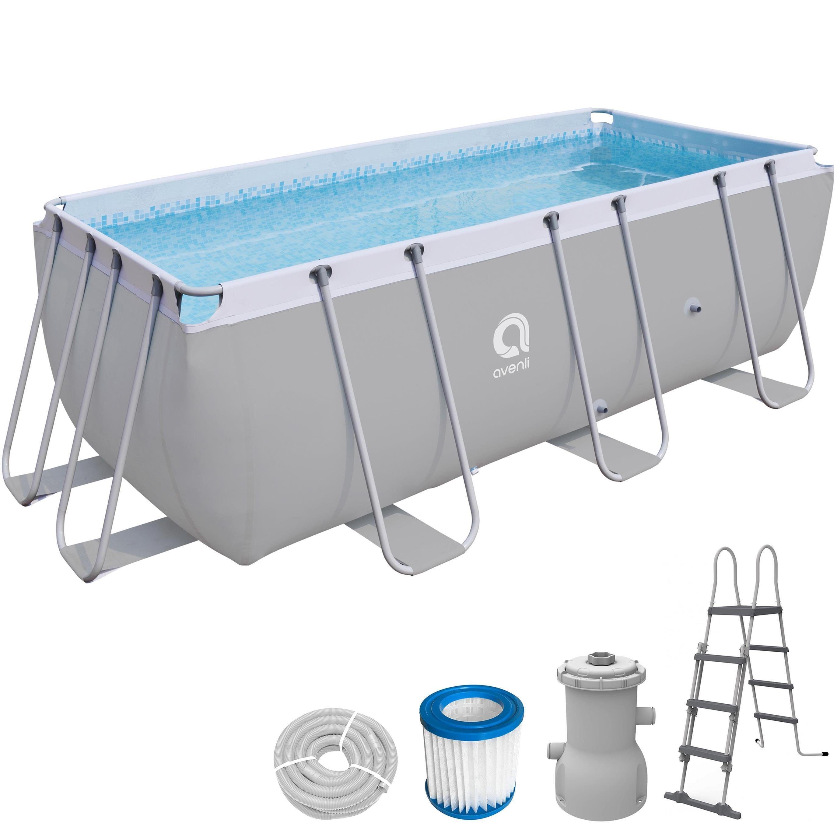 Avenli Framepool Frame Rectangular Pool Set 400 x 207 x 122 cm ...
