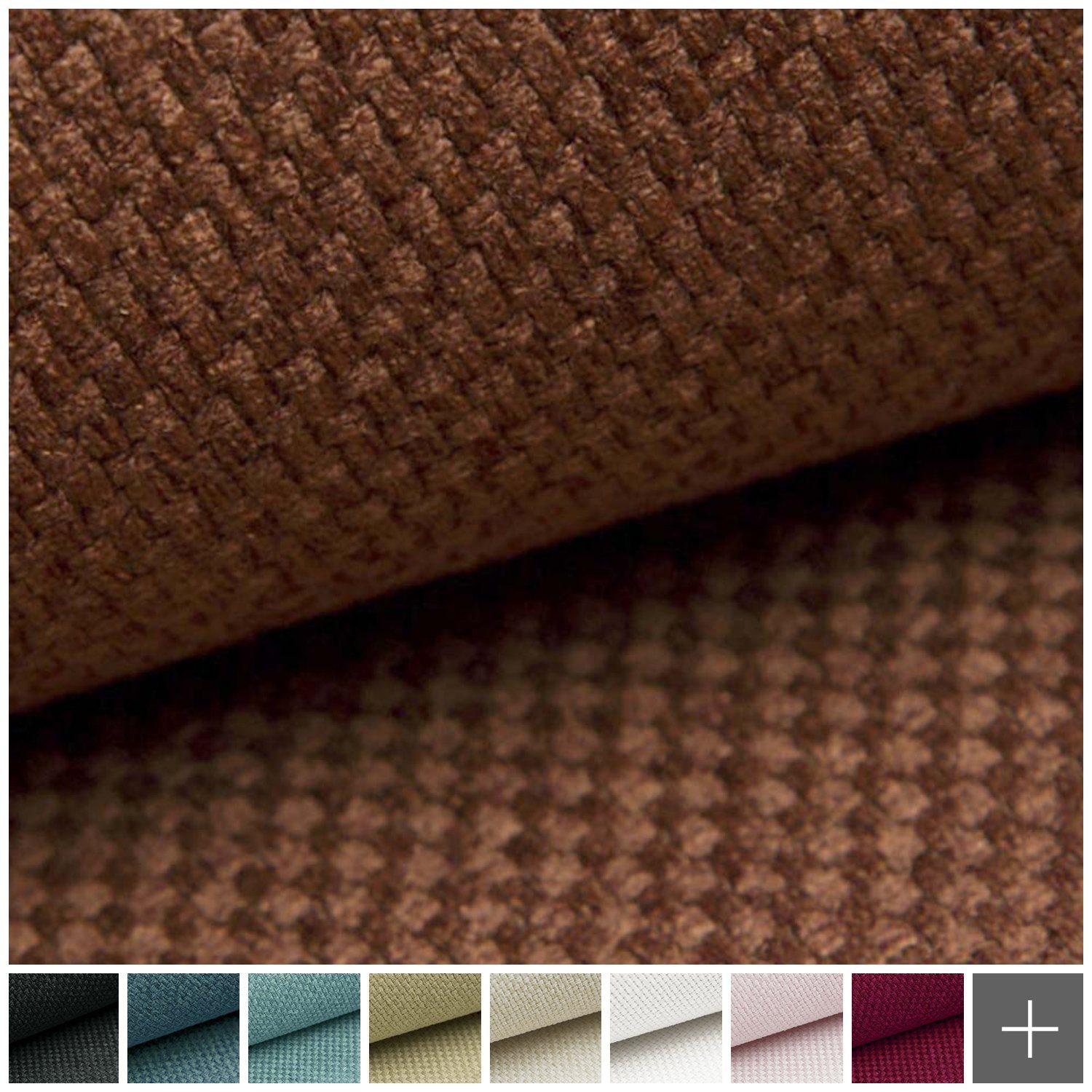 novely® Stoff novely® GRANA melierter Webstoff Möbelstoff leicht grob ...