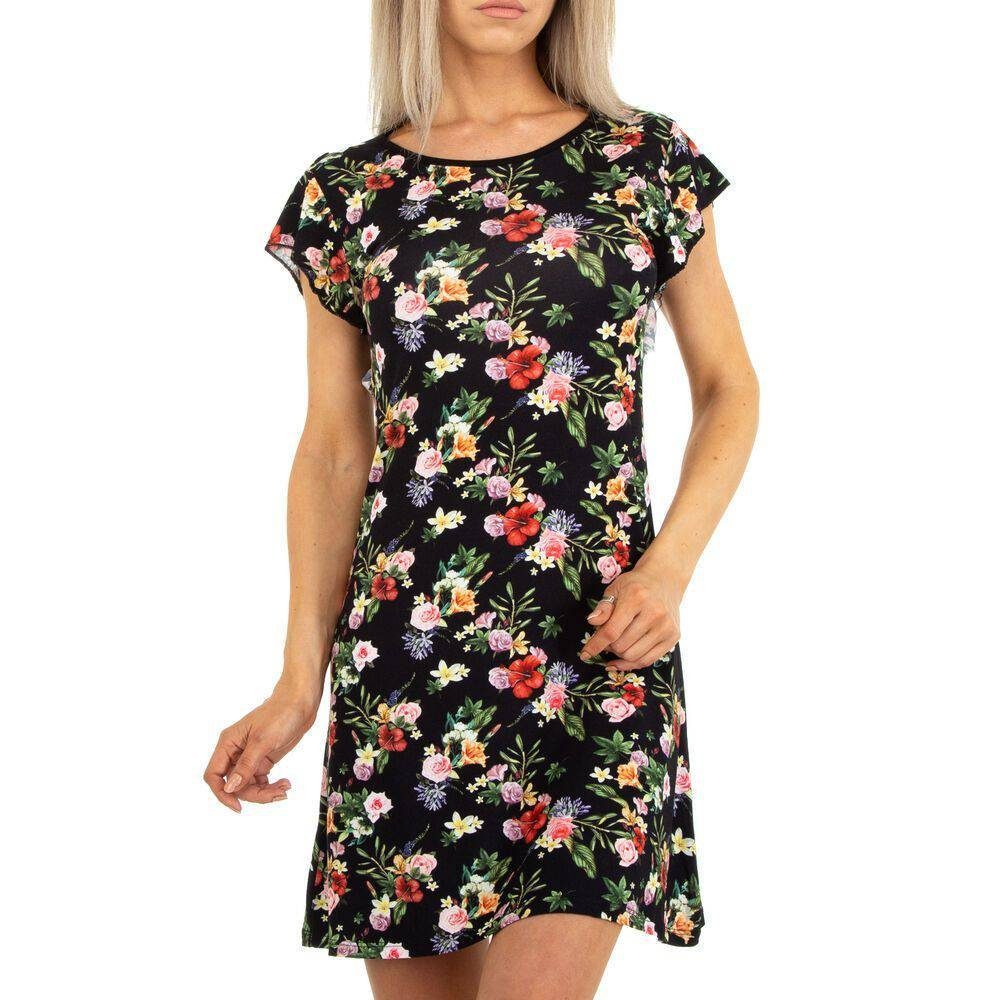 Ital Design Sommerkleid Damen Freizeit Geblümt Stretch Sommerkleid In