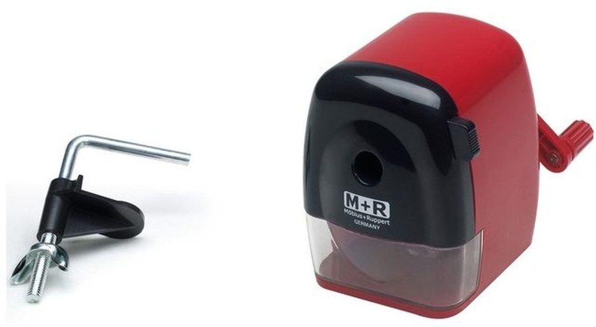 Anspitzer Kurbel-Spitzmaschine Gehäuse Kunststoff rot, Spitzer ...