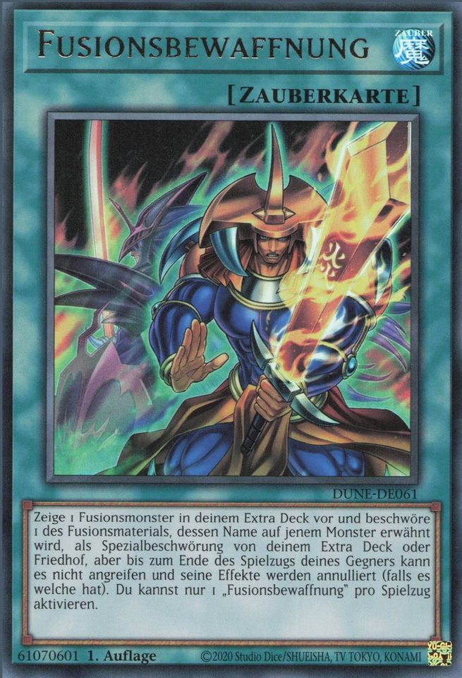 Recollectibles Sammelkarte Yugioh Karte Fusionsbewaffnung V 1 Deutsch