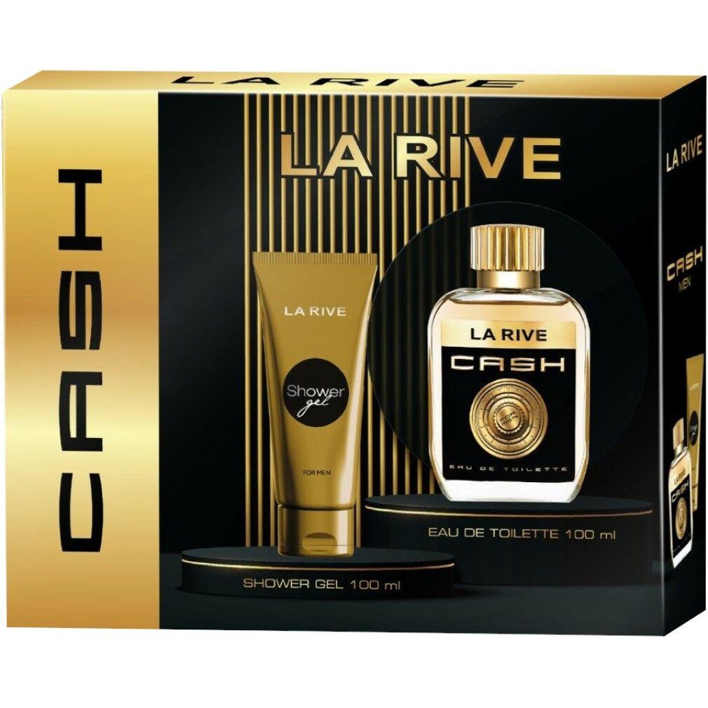La Rive Duft-Set LA RIVE Cash for Men - Geschenkset - Eau de Toilette & Duschbad