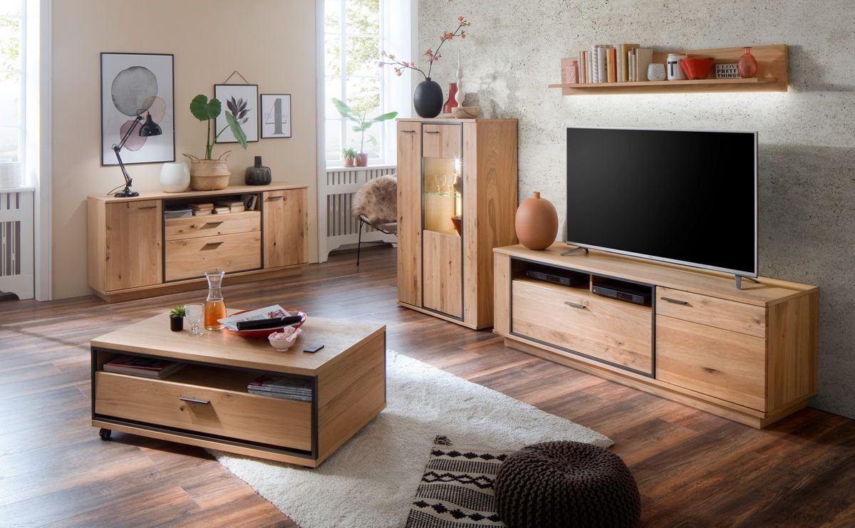 Expendio Wohnzimmer Set Conor 33 Spar Set 5 St Asteiche Bianco