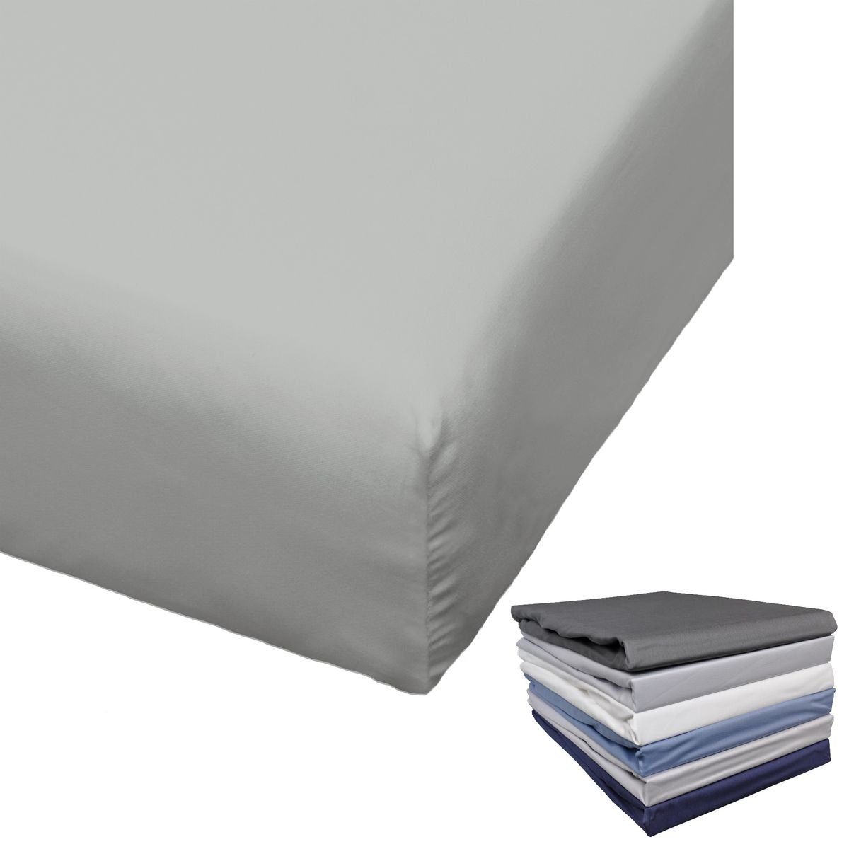 Mako Satin Bettlaken 180x200
