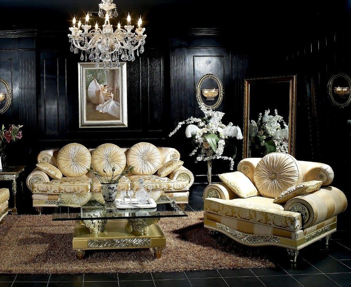 JVmoebel Sofa, Klassische Sofagarnitur 3+1 Barock Rokoko Antik Stil ...