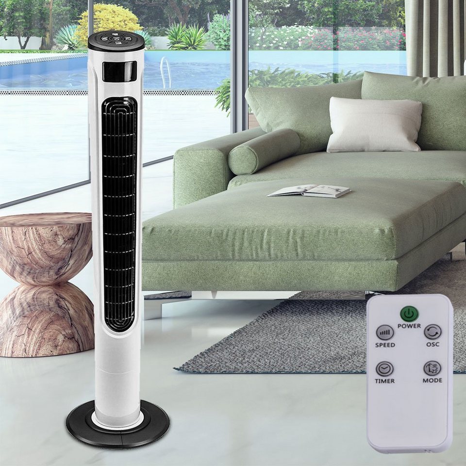 Etc Shop Turmventilator Smart Home Säulenventilator Fernbedienung