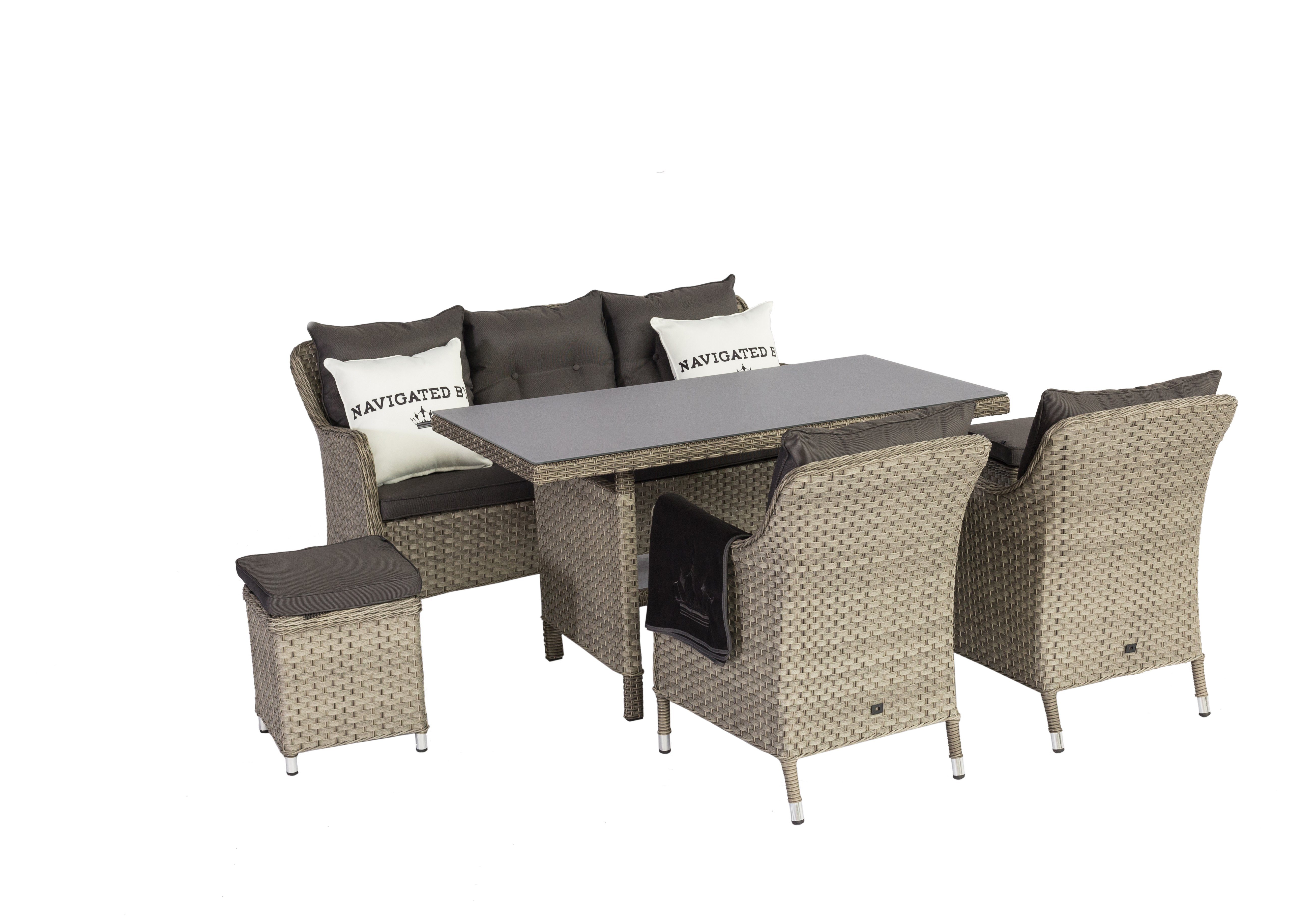 MANDALIKA Garden Gartenlounge-Set Dining Lounge Set Davos