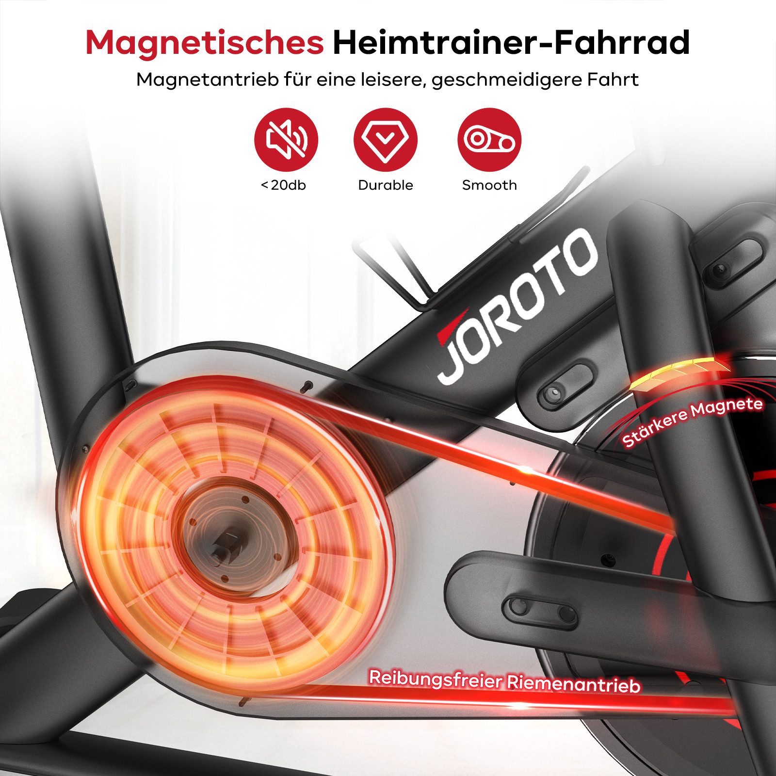 JOROTO Fitnessbike JK10 Fitnessbike, Fitness-Fahrrad