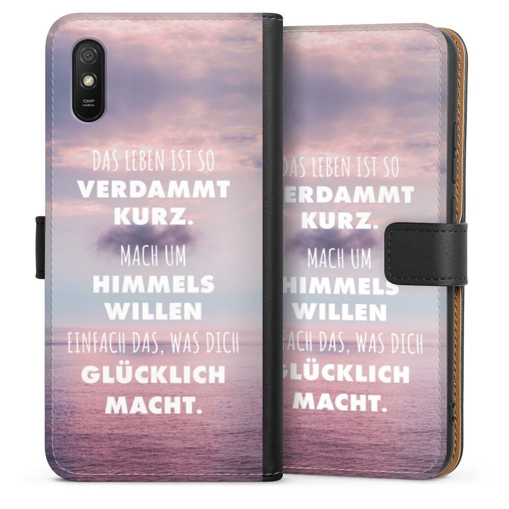 Deindesign Handyhülle Glück Spruch Statement Das Leben Ist So Verdammt