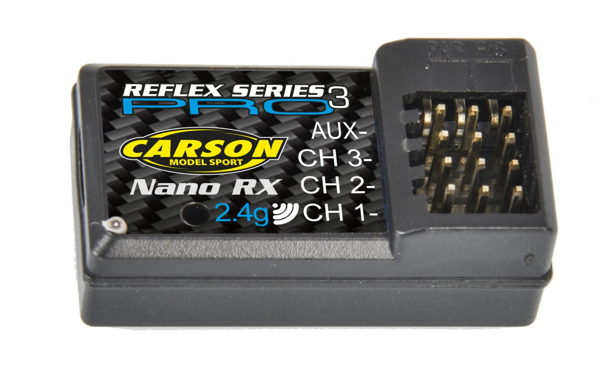CARSON Carson Empfänger REFLEX Wheel Pro 3 Nano 2,4Ghz RC-Ladegerät