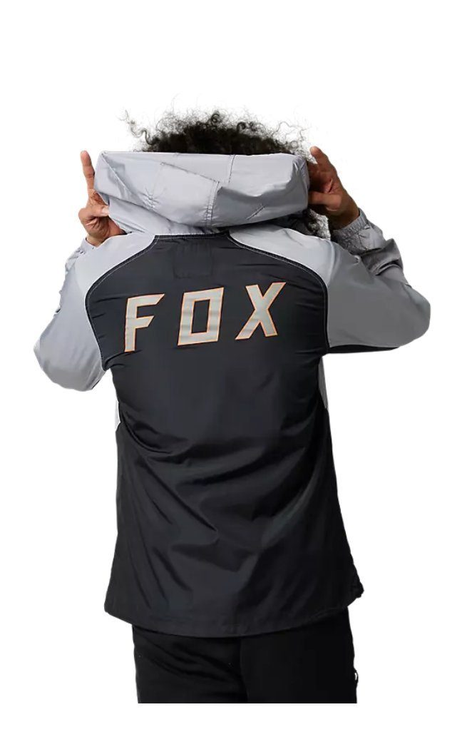 Fox Racing Regenjacke Fox Leed Windbraker Jacke Stahlgrau M
