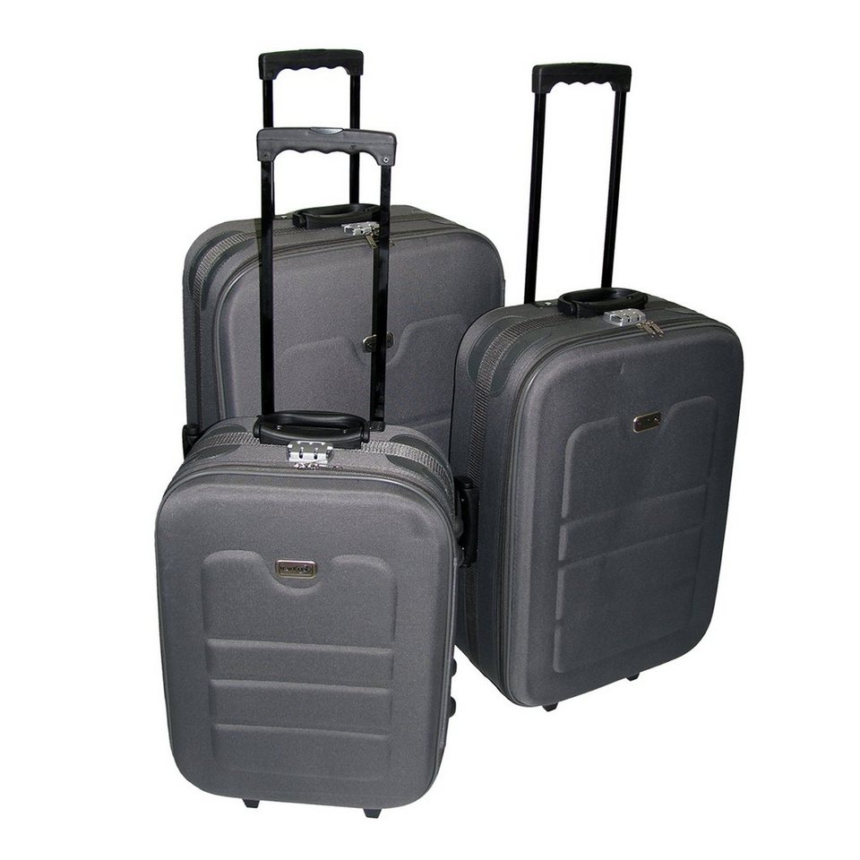 Mojawo Handgepäck Trolley 3 Tlg Kofferset Reisekoffer Trolley Koffer