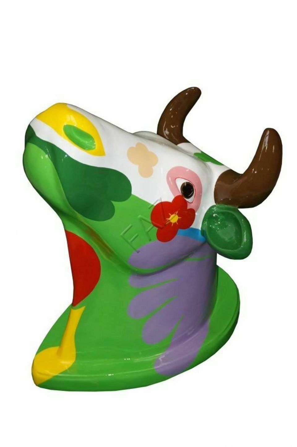 Jvmoebel Dekoobjekt Design Kuh Figur Statue Skulptur Figuren