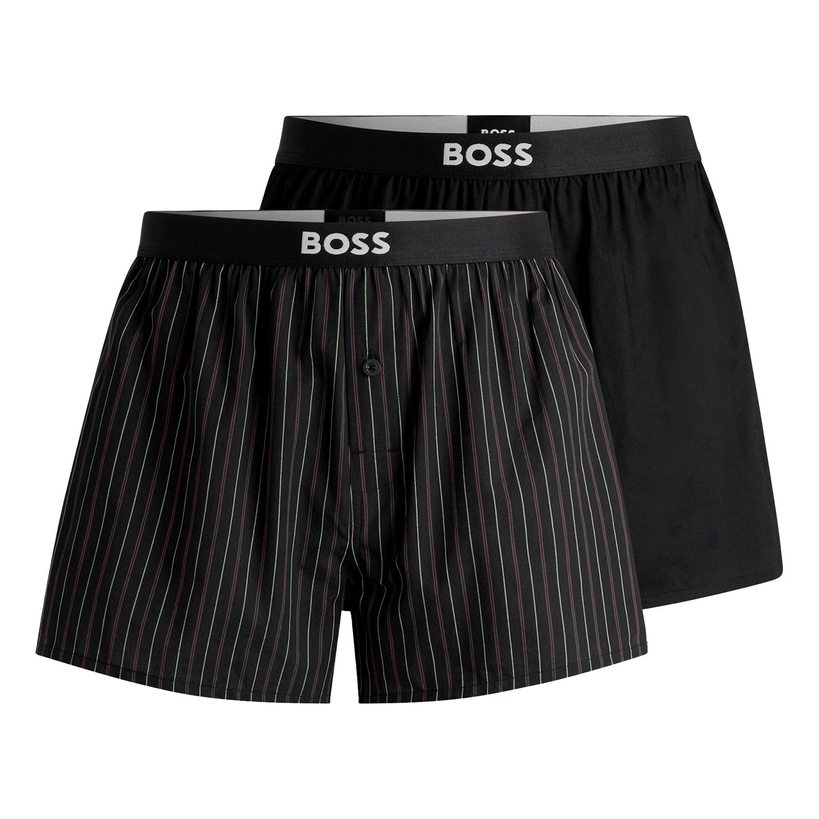 BOSS Boxershorts Boxer Shorts EW (2-St) mit Webgummibund