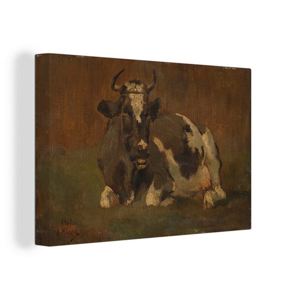 Onemillioncanvasses® Leinwandbild Kuh Liegend Gemälde Von Anton Mauve