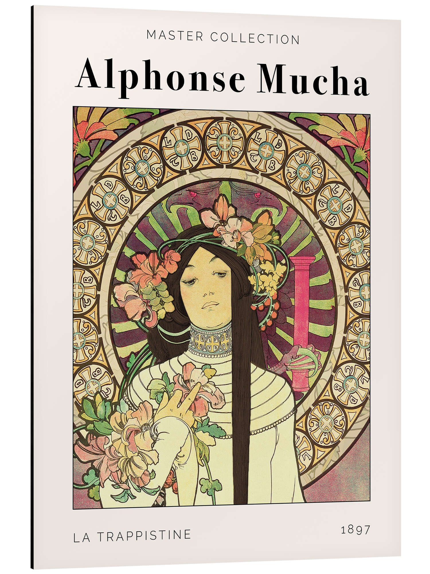 Posterlounge Alu Dibond Druck Alfons Mucha La Trappistine 1897