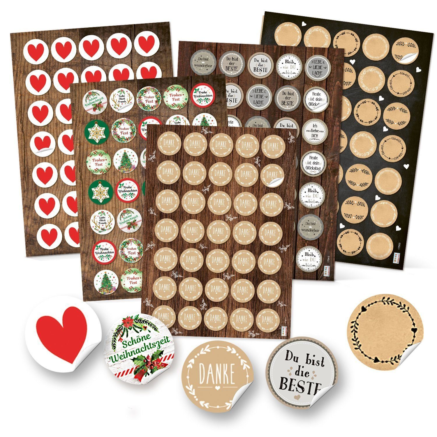 Logbuch-Verlag Aufkleber »Sticker Sets 5 x 35« | OTTO