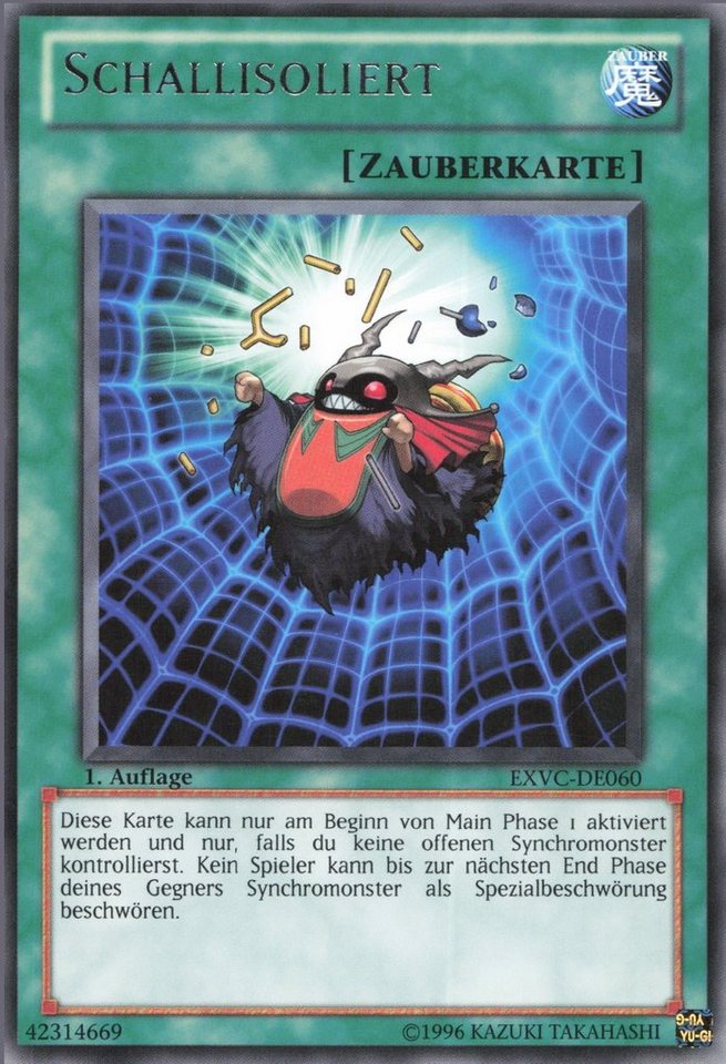 Recollectibles Sammelkarte Yugioh Karte Schallisoliert Deutsch Yu Gi