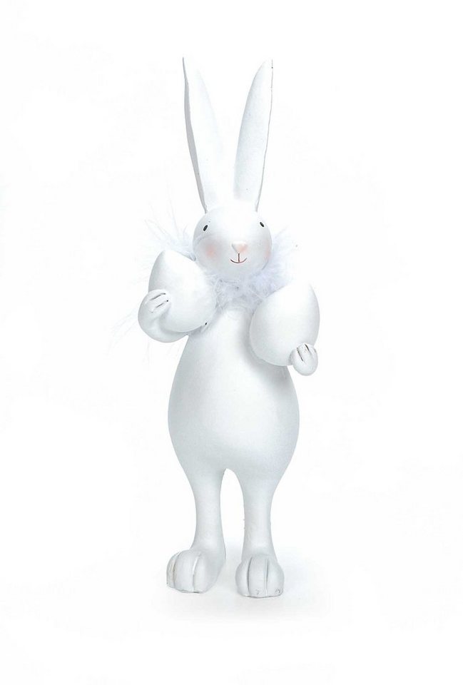 Bubble Store Osterhase Osterfigur Oster Deko Figur Osterhase Weiß
