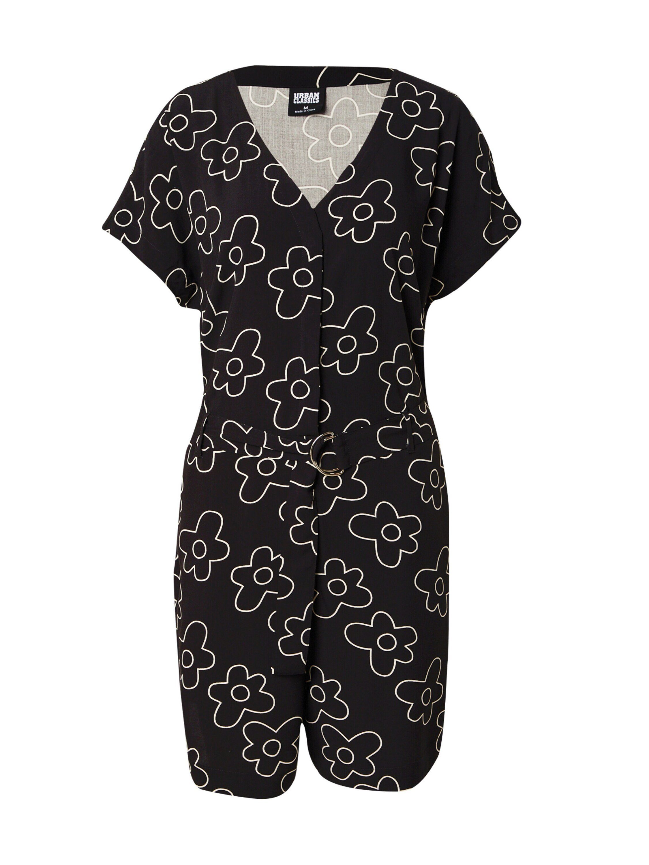 Urban Classics Jumpsuit Urban Classics Damen Ladies Short Viscose Belt