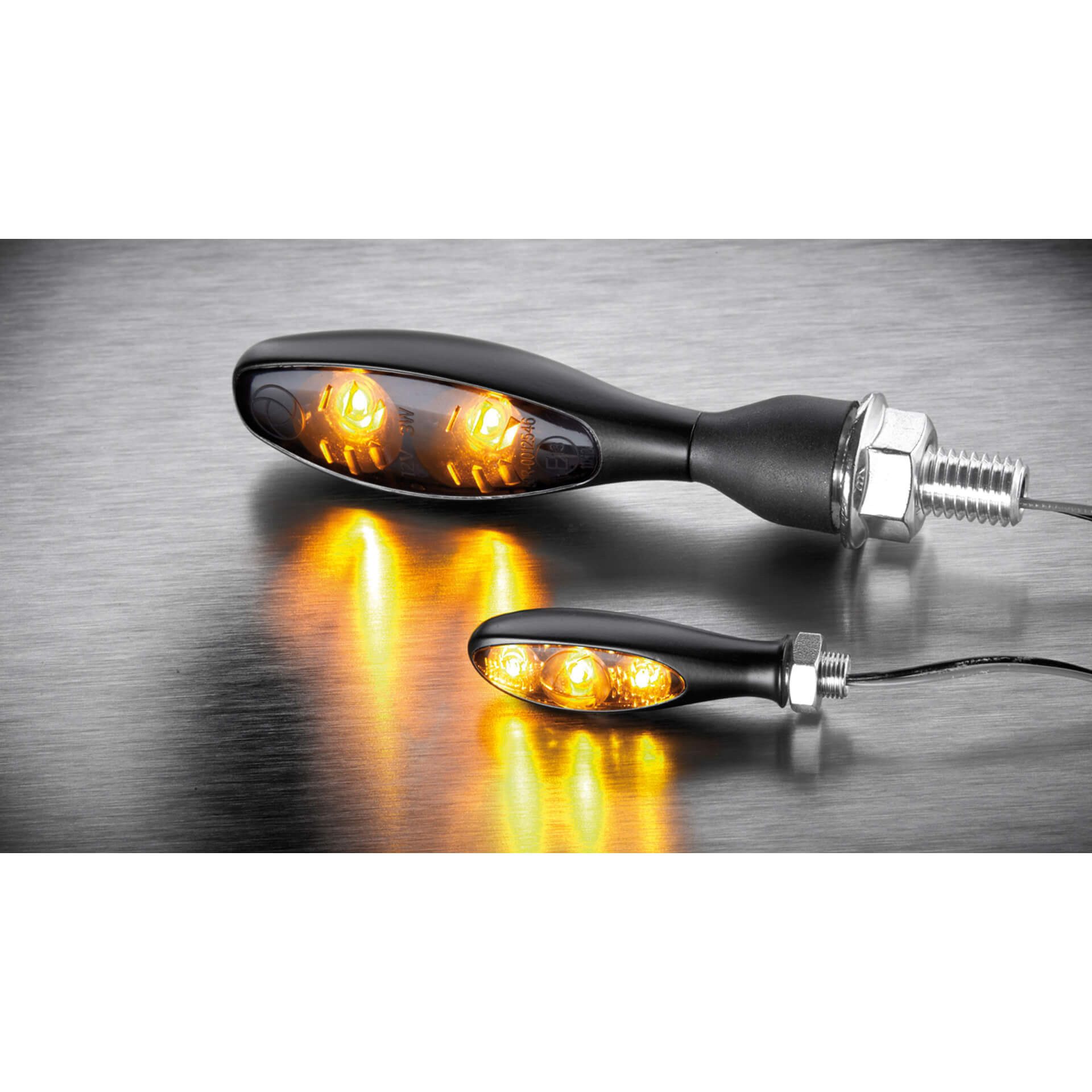 Kellermann Blinker Blinker Micro S Dark, schwarz, getöntes Glas, für ...
