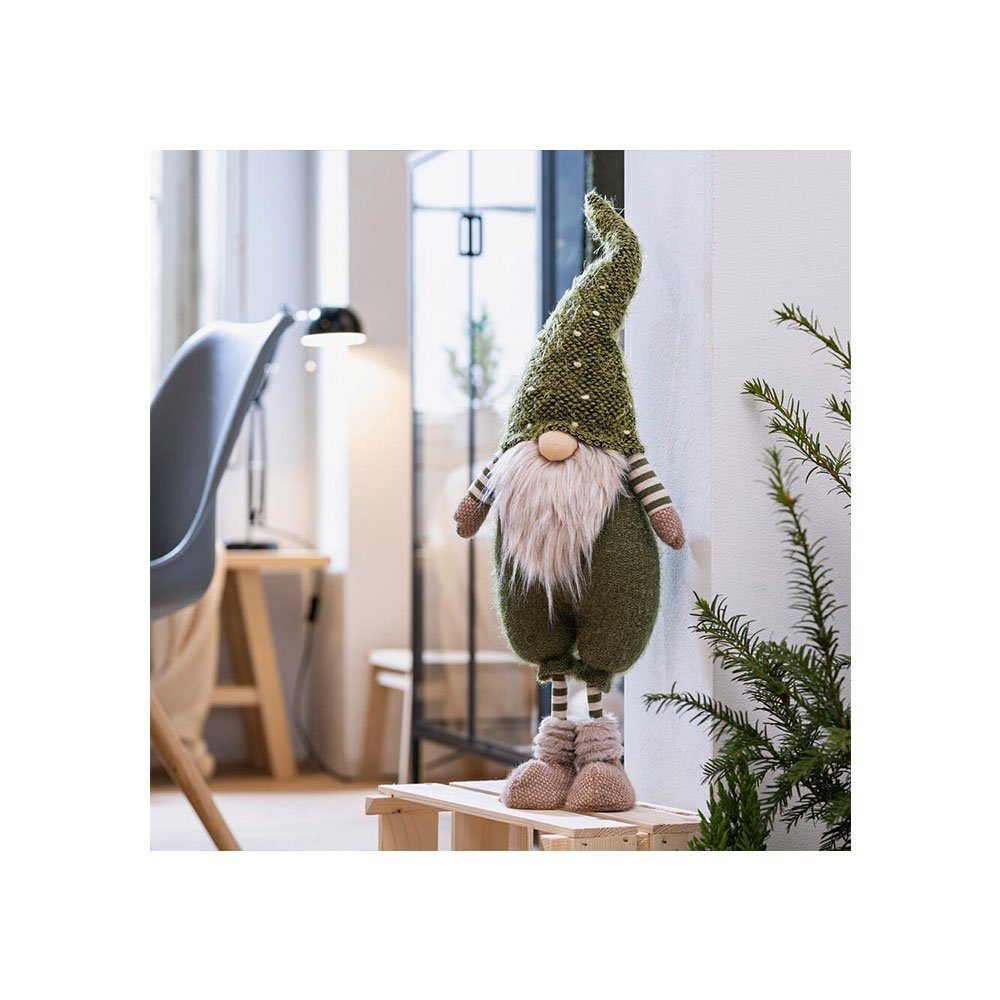 Home Trends24de Dekofigur Xxl Wichtel Figur Grün Deko Figur Gnom Zwerg