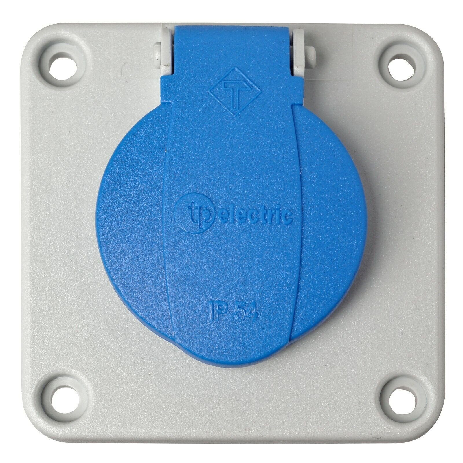 TP Electric Steckdose, Schuko Einbausteckdose Anbausteckdose 1-Fach 16A 230V IP54 75x75mm ...
