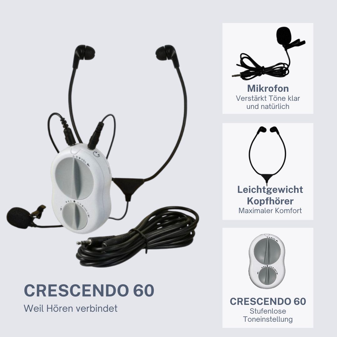 HUMANTECHNIK Hörverstärker Crescendo 60, Hörgerät, Hörhilfe