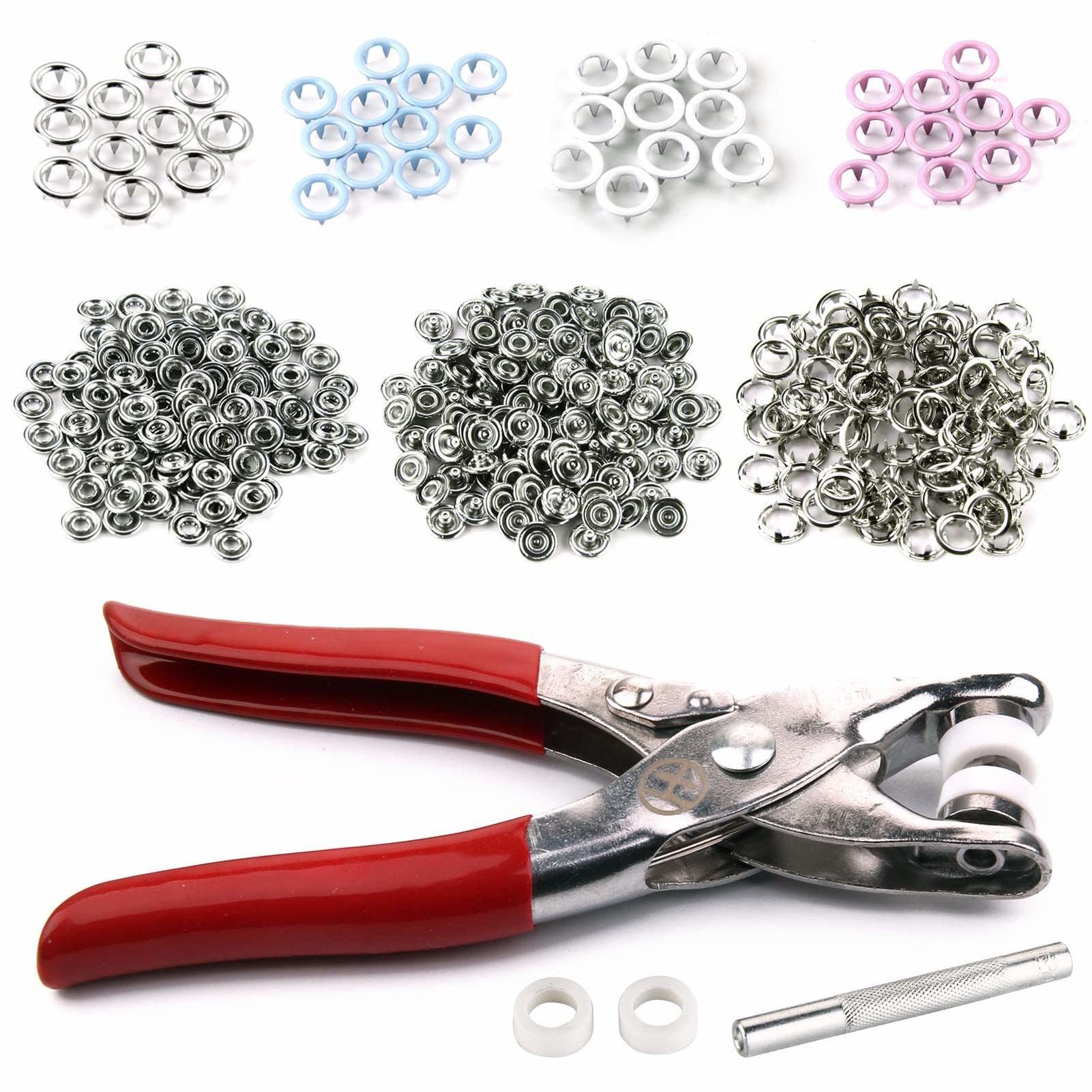 Youyijia Cross Lock Snap Eyelet Snap Kit Sewing Tool with Pliers ...