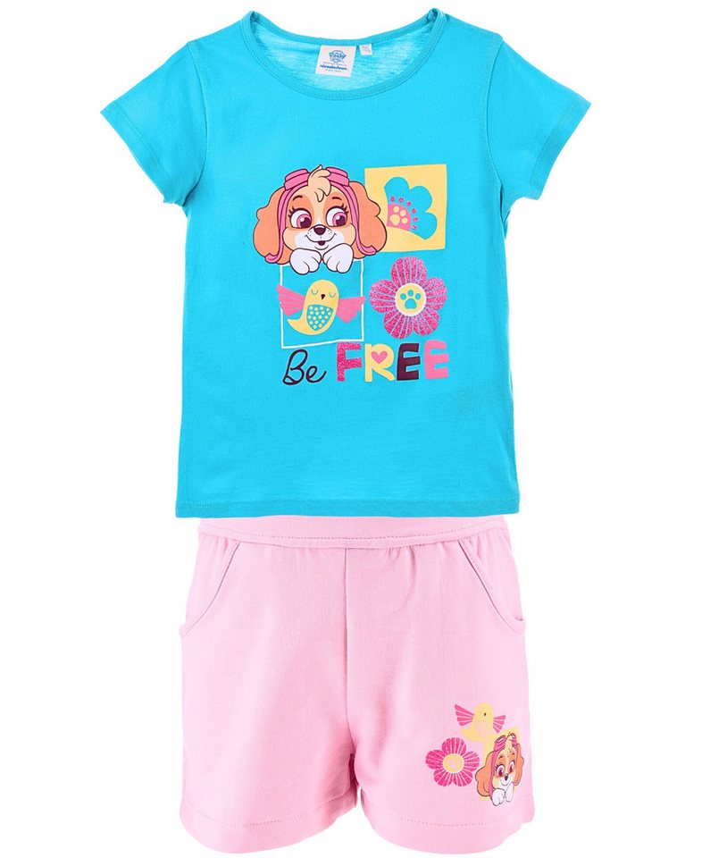 Paw Patrol T Shirt And Shorts Skye 2 Tlg Mädchen Sommeroutfit Gr 98