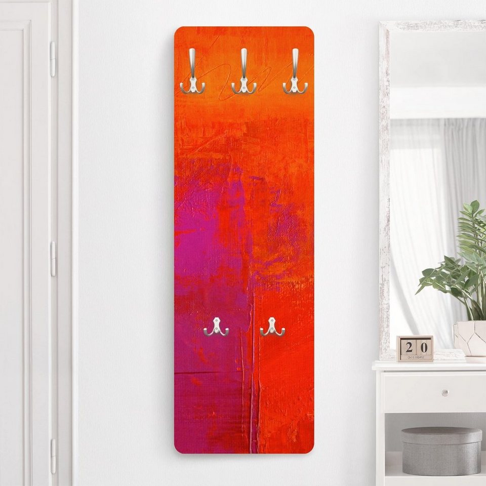 Bilderdepot24 Garderobenpaneel Rot Abstrakt Magenta Energy Design
