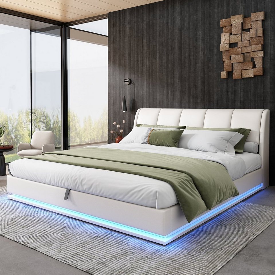 Redom Polsterbett Polsterbett Doppelbett Stauraumbett Bett Mit