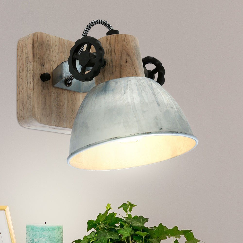 Etc Shop Wandleuchte Wand Leuchte Ess Zimmer Beleuchtung Holz Spot
