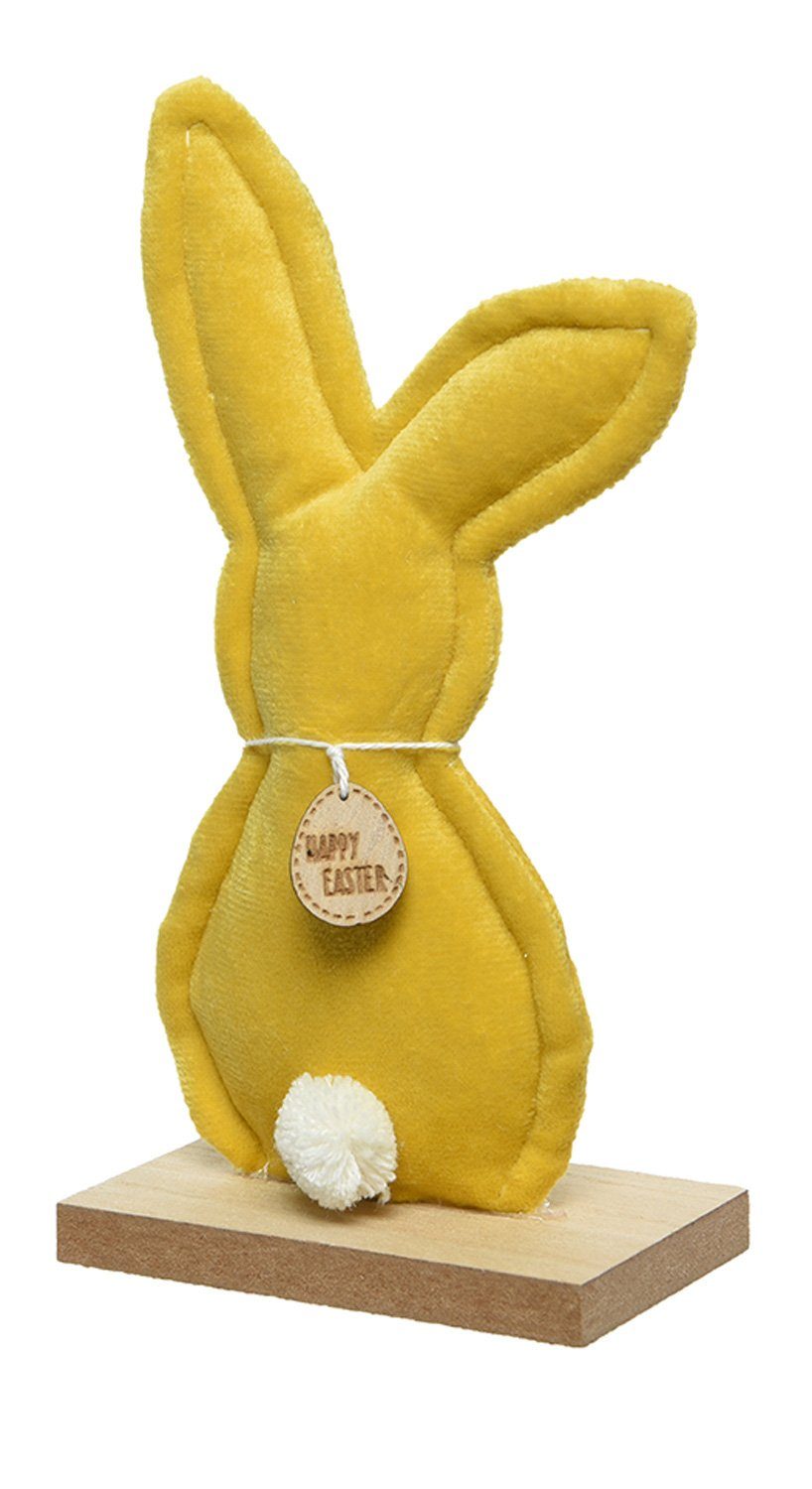 Decoris Season Decorations Osterfigur Osterhase Samt 15cm Sortiert