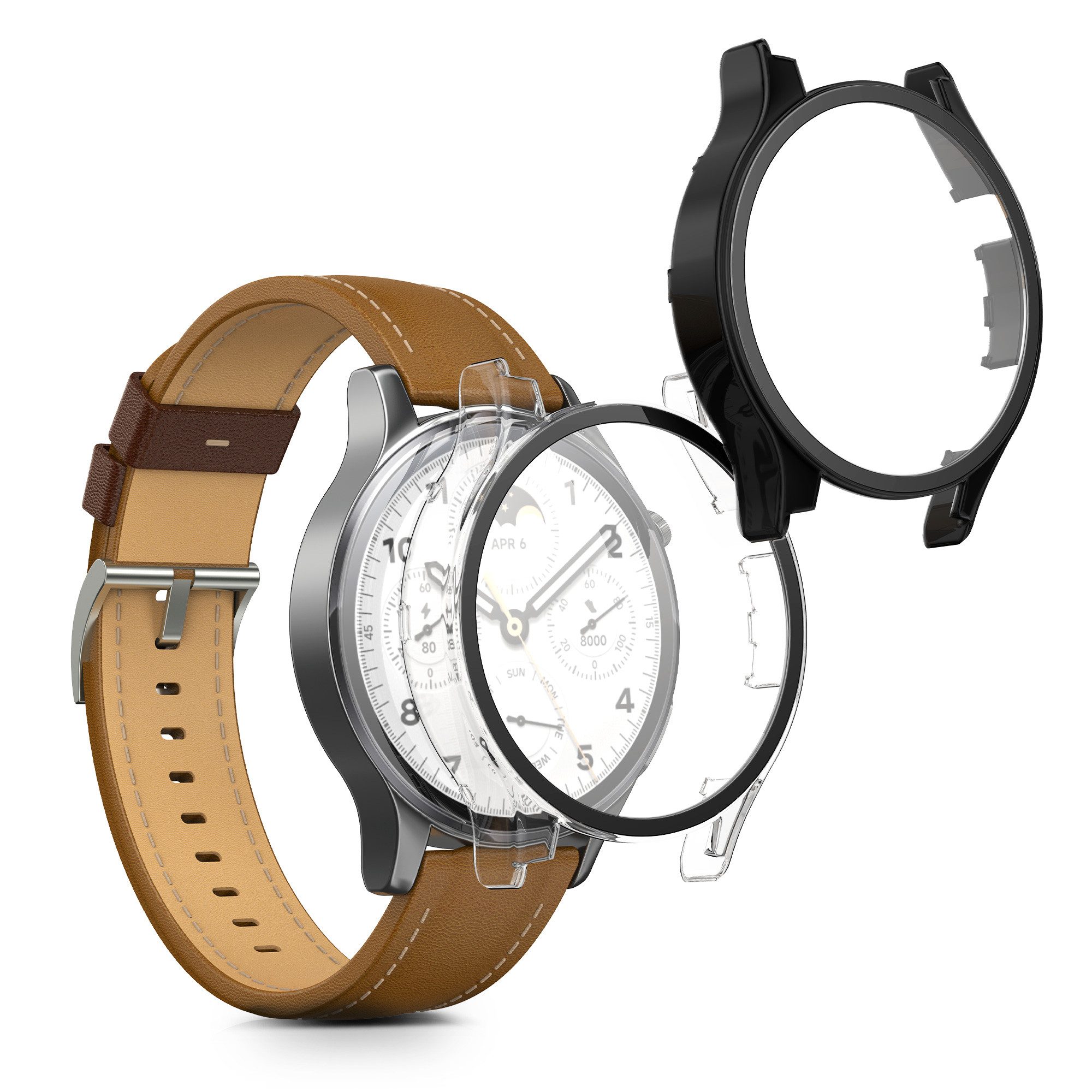 Kwmobile Smartwatch Hülle 2x Hülle Für Xiaomi Watch S1 Pro Fullbody