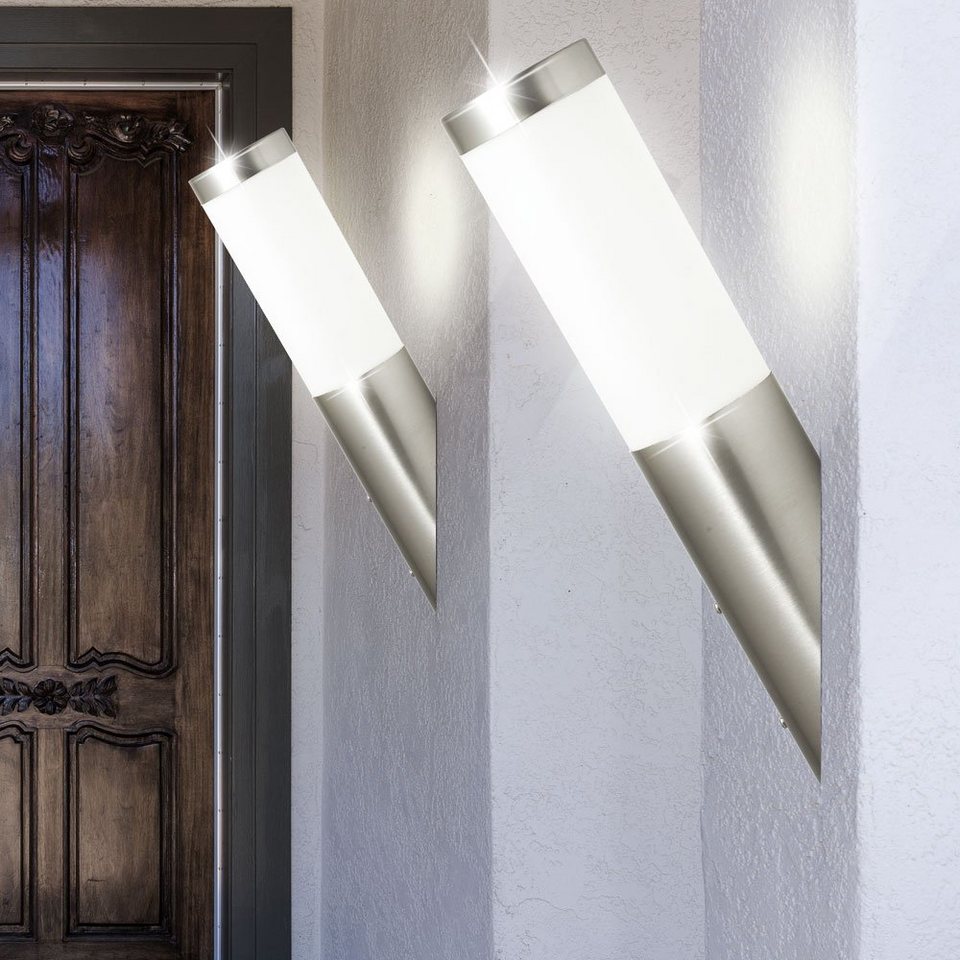 Etc Shop Außen Wandleuchte 2er Set Außen Wand Leuchten Fassaden