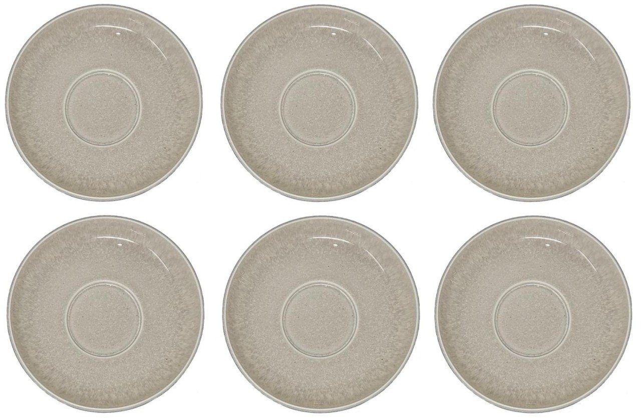 Villeroy & Boch Untertasse Perlemor Sand, Sand H:3cm D:16cm Porzellan, Maße: Höhe 3cm ...