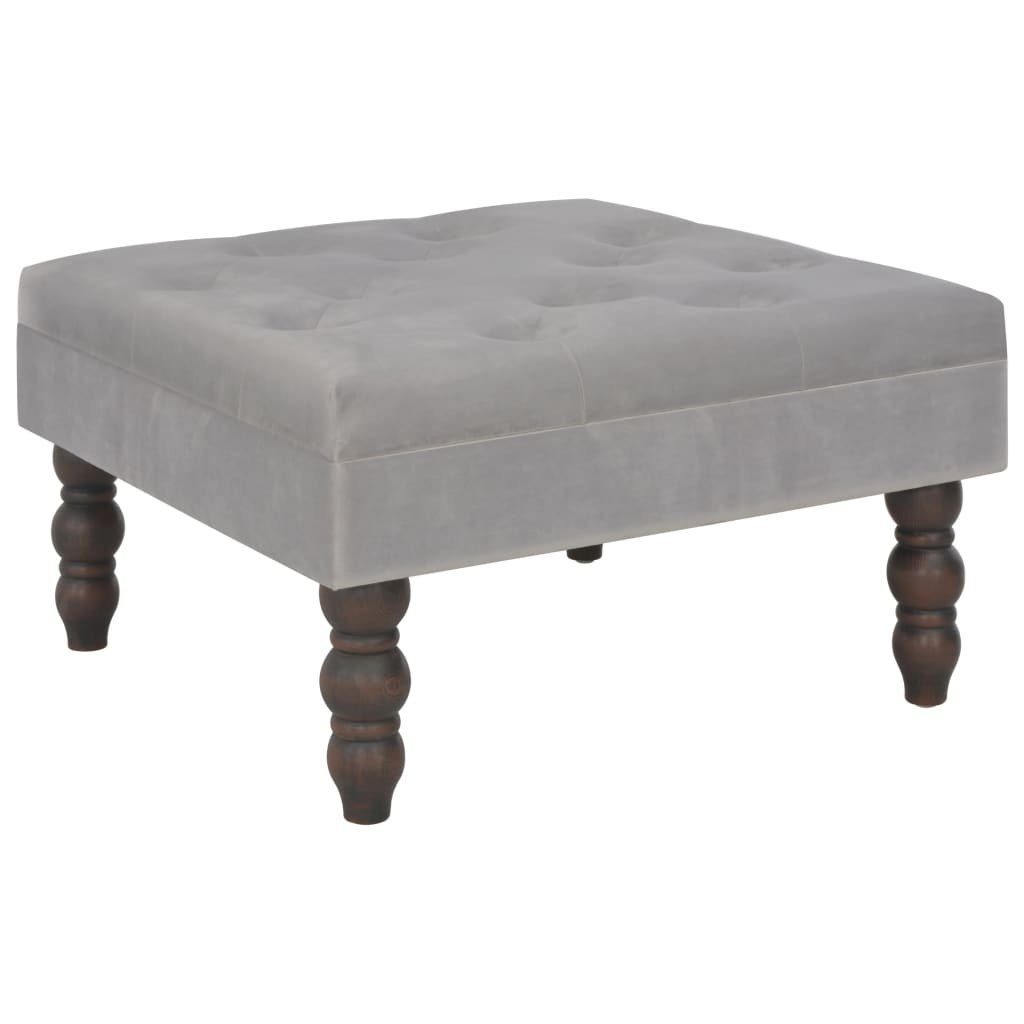 Möbelando Polsterhocker 296789 Lxbxh 60x60x36 Cm Aus Stoff In Grau