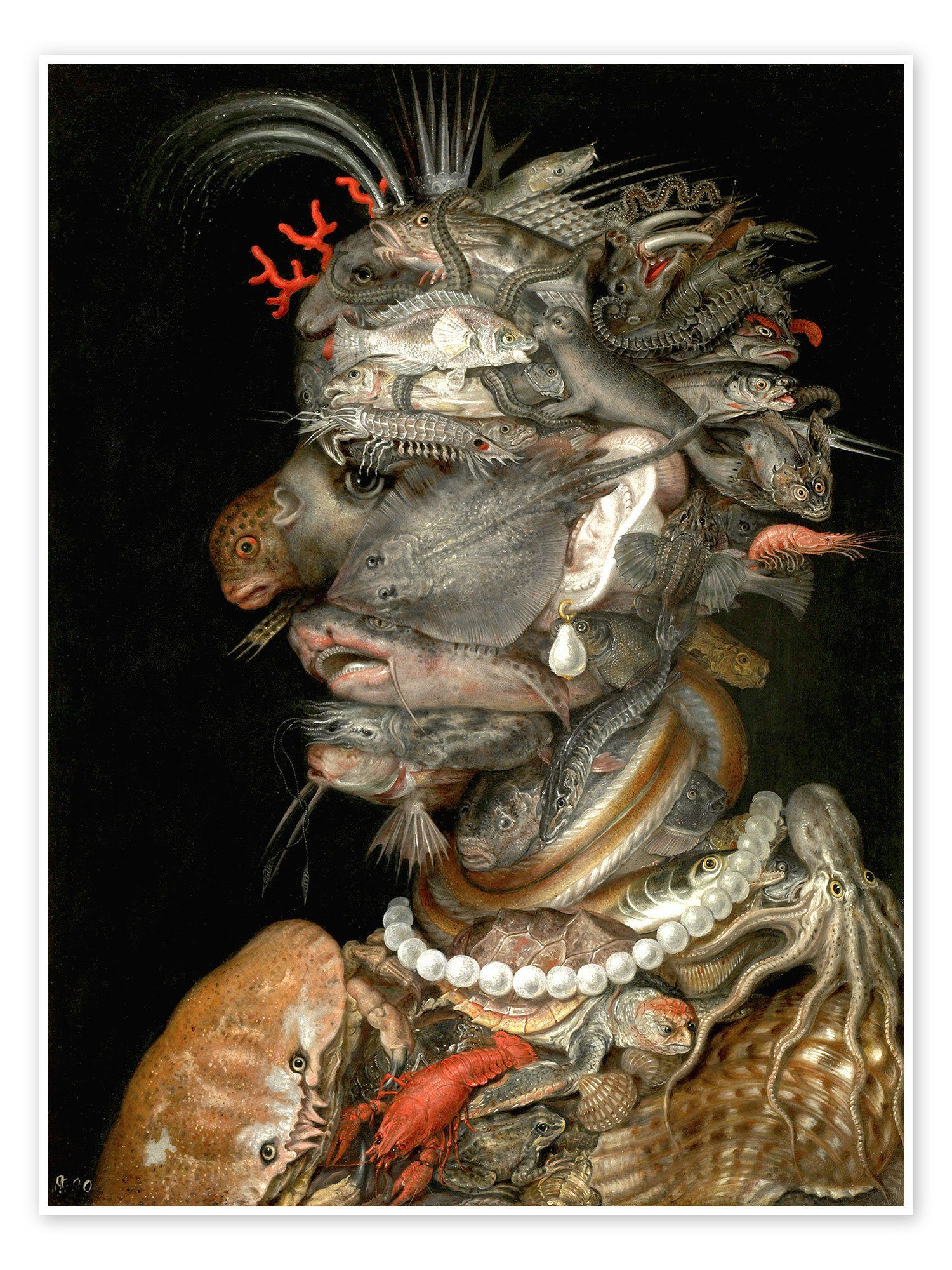 Posterlounge Poster Giuseppe Arcimboldo Wasser Malerei