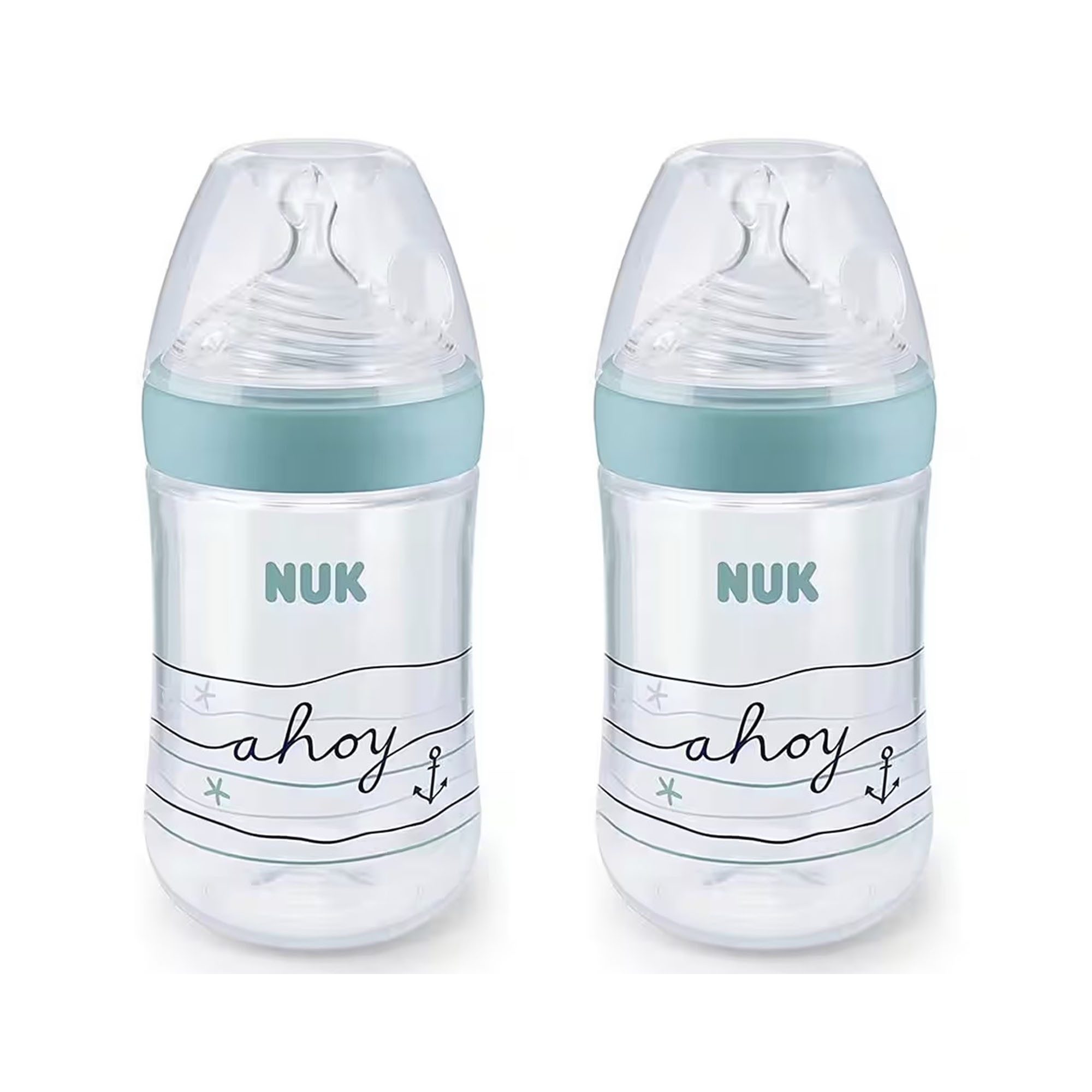 NUK Babyflasche NUK Nature Sense Babyflasche 260ml VORTEILSPACK Beach, Babyflaschen-Set