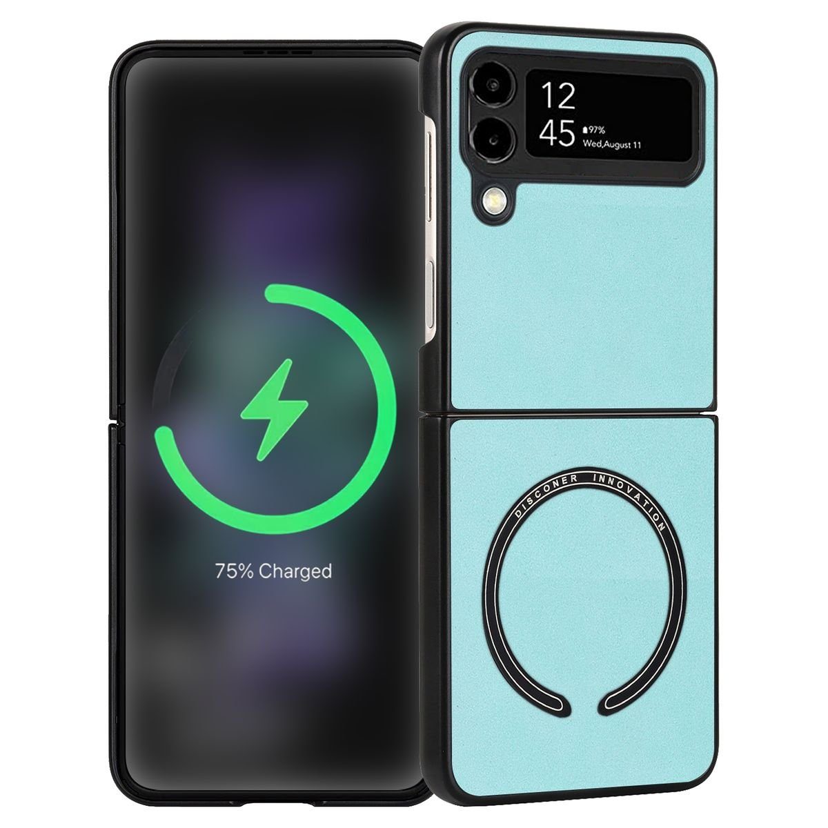 Wigento Handyhülle Für Samsung Galaxy Z Flip4 5g Design Magsafe