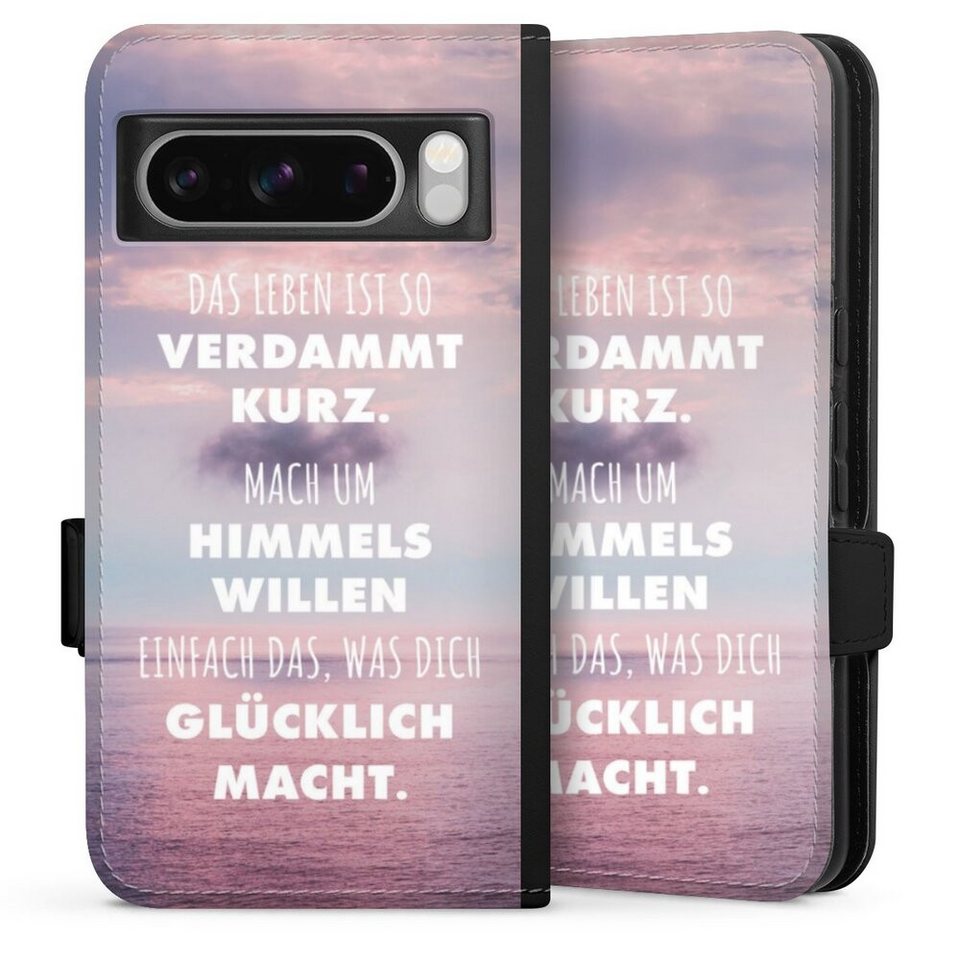 Deindesign Handyhülle Glück Spruch Statement Das Leben Ist So Verdammt