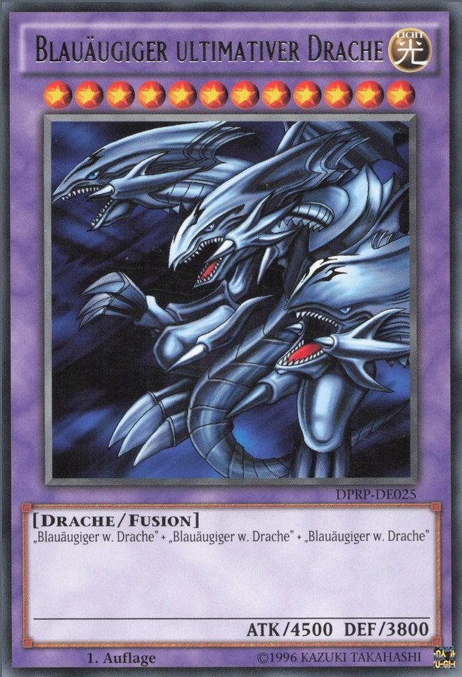 Recollectibles Sammelkarte Yugioh Blauäugiger Ultimativer Drache Yu Gi