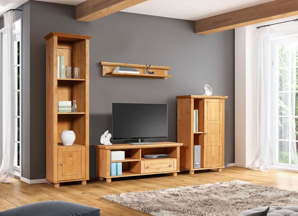 Home Affaire Wohnwand Tracy Set Aus Massivem Kiefernholz Set 4
