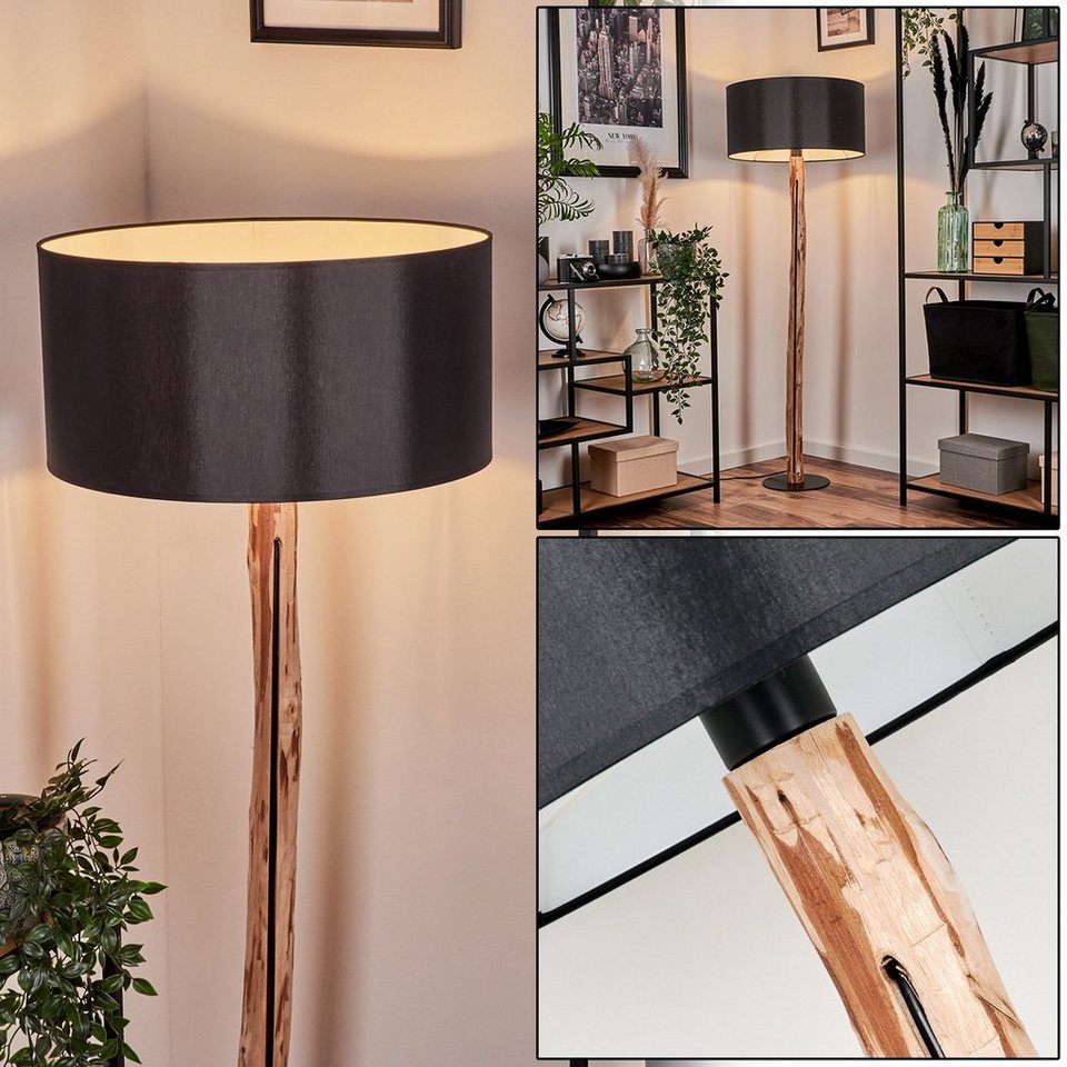 Hofstein Stehlampe Moderne Stehlampe Aus Holzmetallstoff In Natur